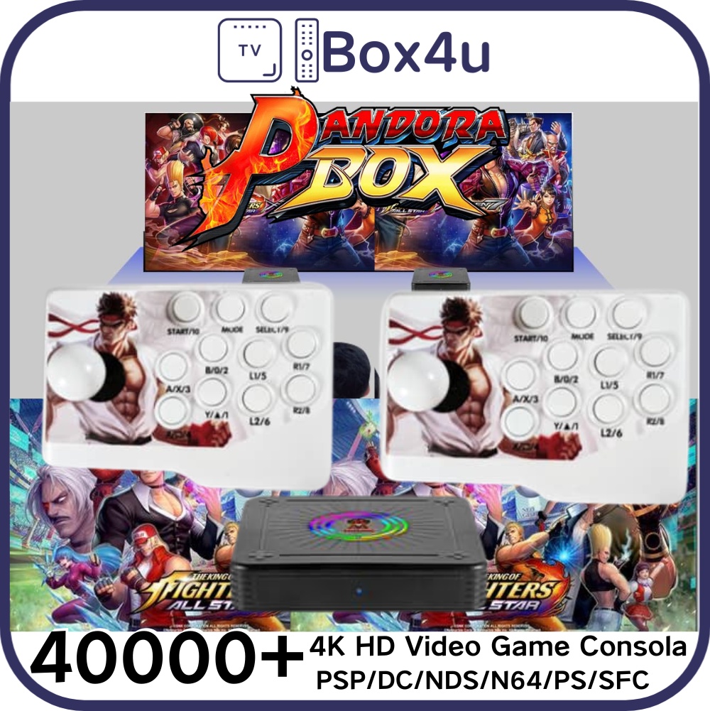 PANDORA GAMEBOX X11 40000+ 128GB Games 3D Home Video Game Console Dual ...