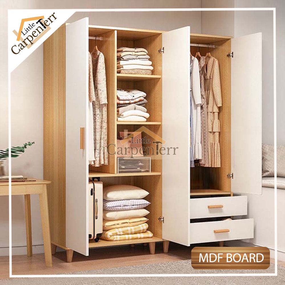[1PC] Little Carpenterr Clothes Wardrobe Storage Cabinet Large Space ...