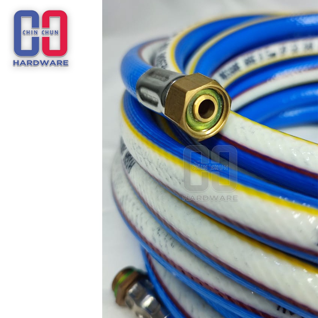 BLUE HIGH PRESSURE PVC AIR HOSE 60 bar 8.5mm x 10/20/30/50m|PRESSURE ...