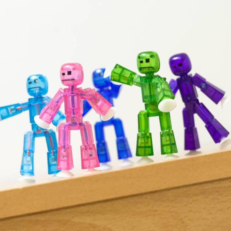 Stikbot Screen Animation Toys Suction Cup Deformable Sticky Robot Toy ...