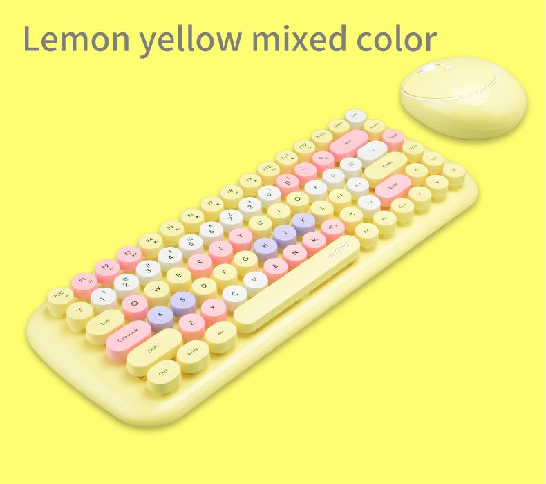 MOFII Candy / Candy Mixed Wireless Keyboard Set Typo PC Laptop Office ...