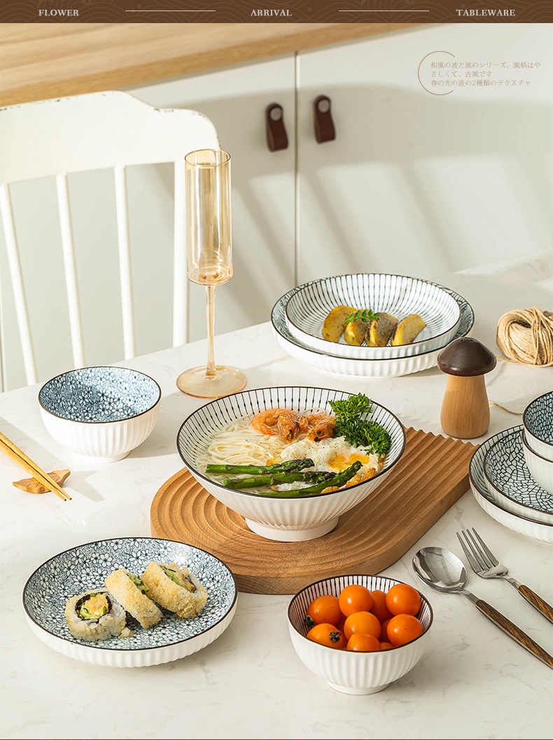 ANZEN あんぜん Wafu Japanese Style Nordic Premium Ceramic Dinnerware Dinner ...