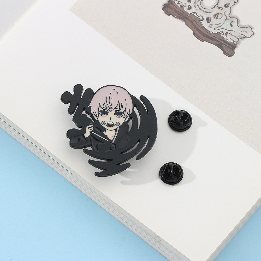 Anime Jujutsu Kaisen Enamel Pins Gojo Satoru Itadori Yuji Cartoon ...