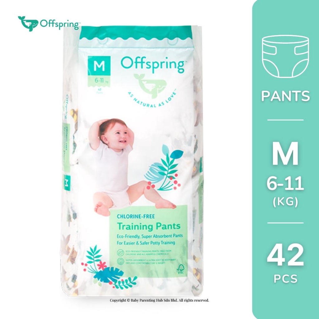 Offspring Diaper Fashion Pants M 6-11kg 42pcs | Shopee Malaysia