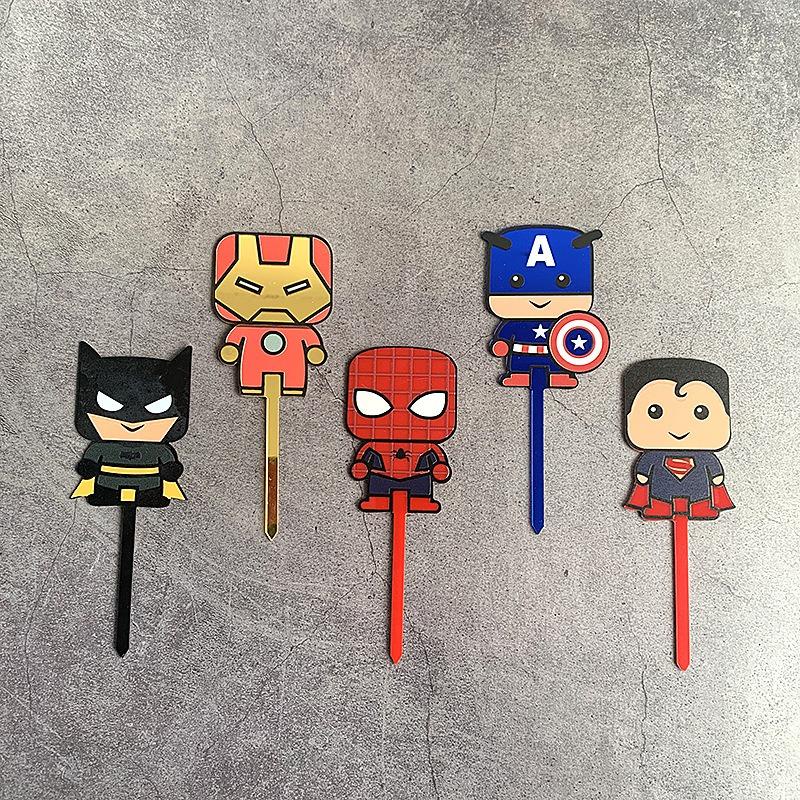 Cake Topper Avengers Marvel Studios DC Comics Ironman Captain America ...
