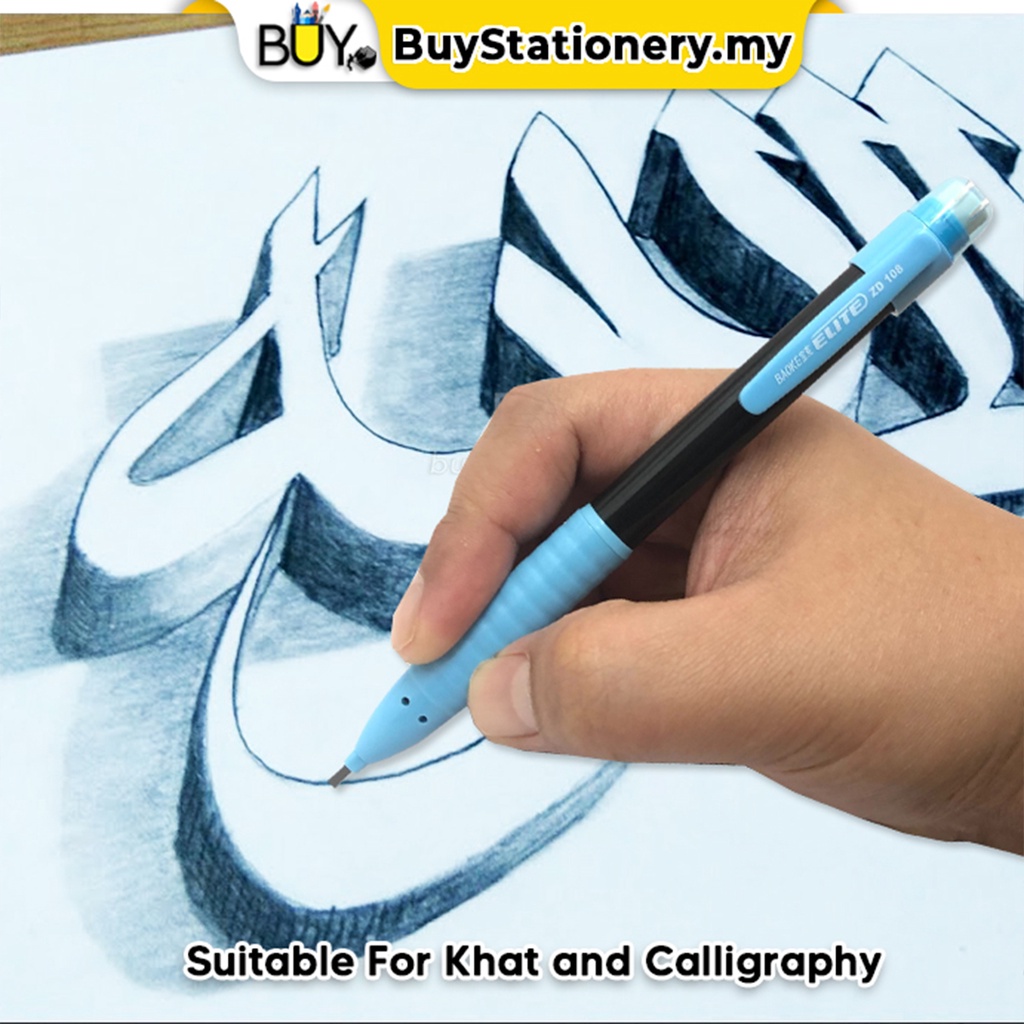 Baoke 1.8mm Mechanical Pencil Khat Pensel Jawi Calligraphy Pen 1.8 ...