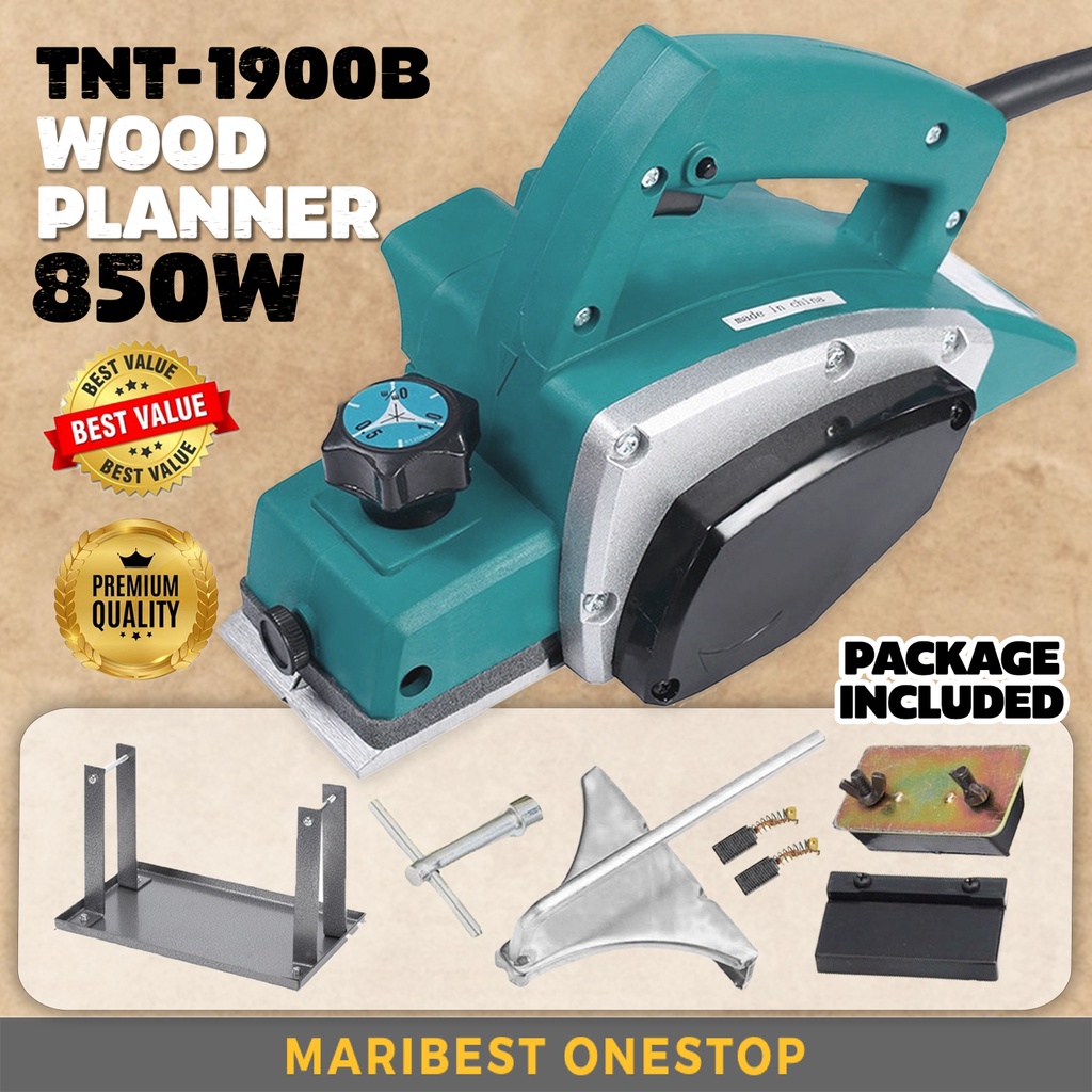 TNT-1900B 850W Electric Wood Planer machine Mesin Ketam Kayu Electric ...