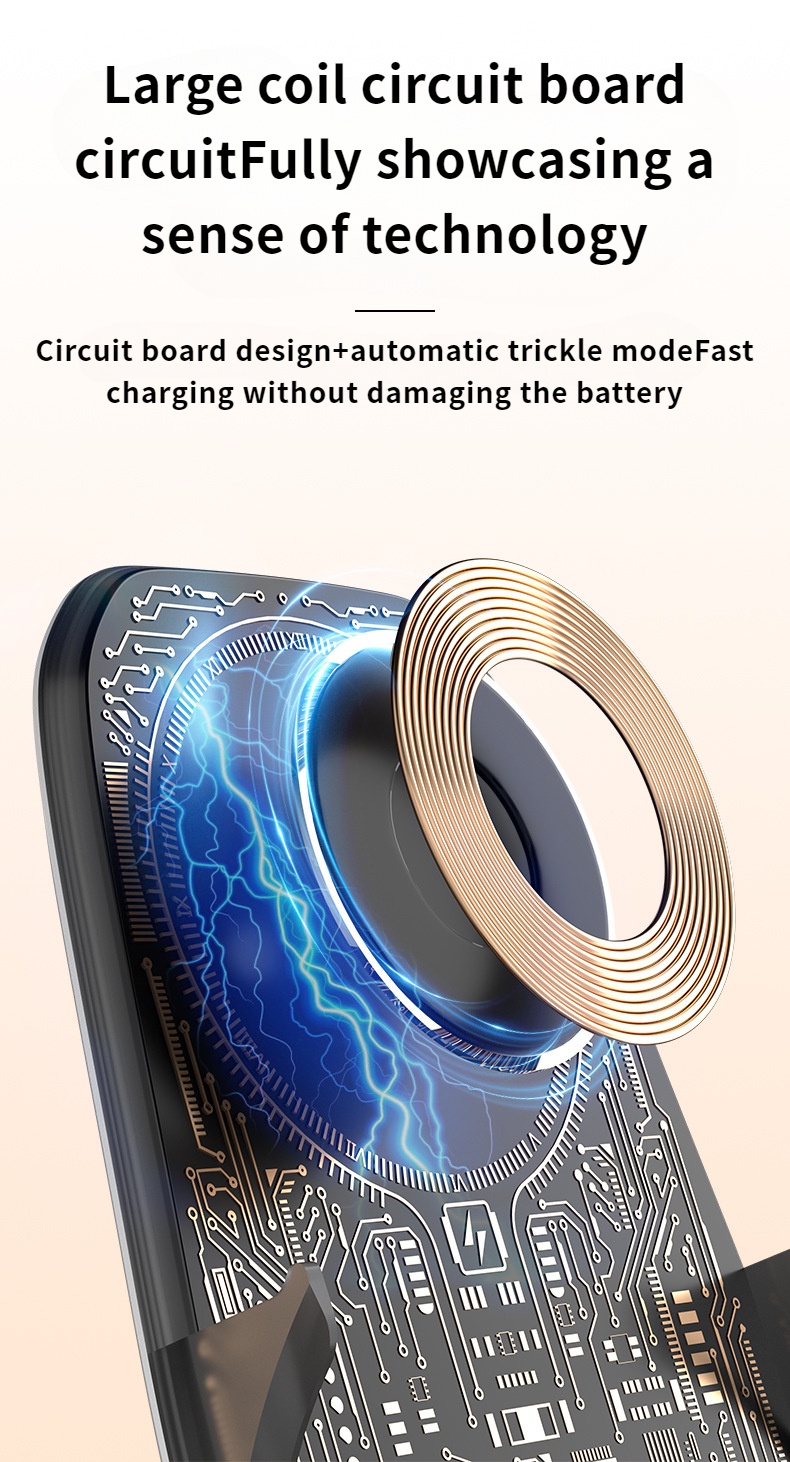 Transparent Wireless Charger Supports All Mobile Desktop Stand 100W ...