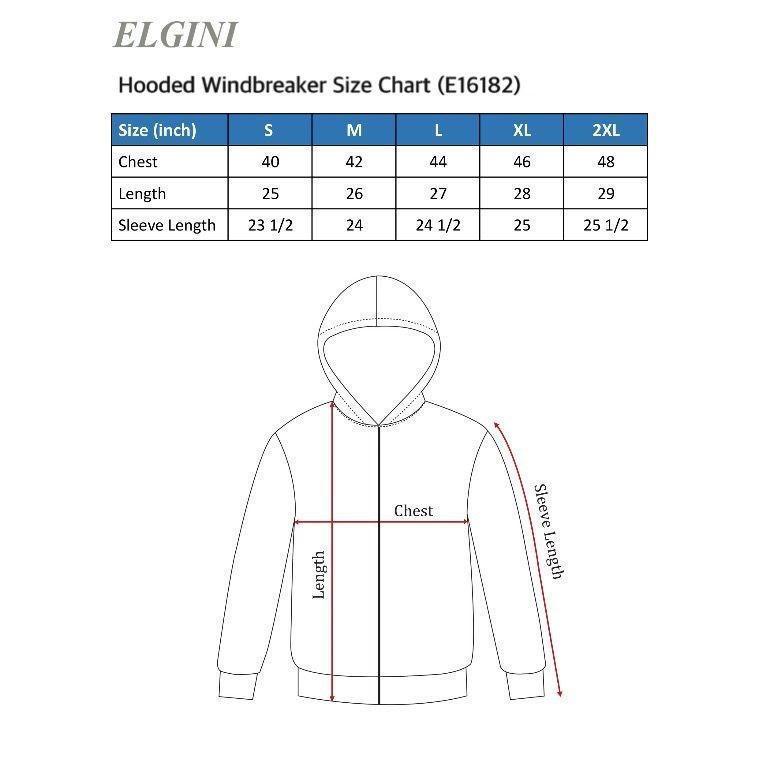 ELGINI E16182 Jaket Windbreaker S-XXL | Hooded Windbreaker Water ...