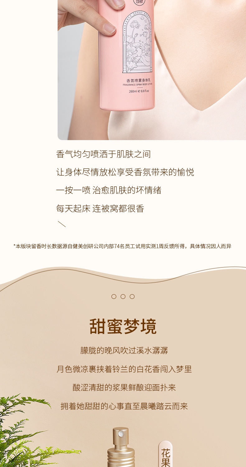 MAYCREATE Fragrance Spray Body Lotion Moisturizing Hydrating Long ...