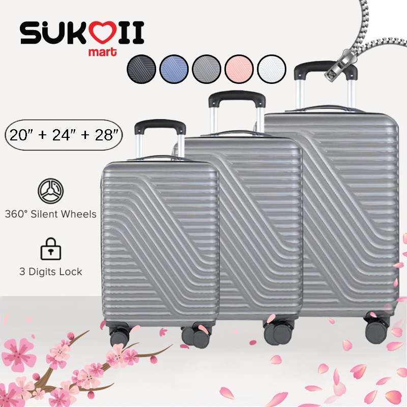 SKOI SKY TRAVELLER SKY354 3-in-1 Elegant Hard Case Luggage Suitcase ...