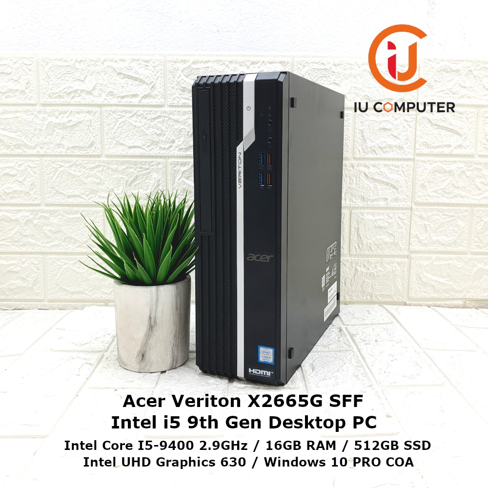 ACER VERITON X2665G INTEL CORE I5-9400 16GB RAM 512GB SSD M.2 USED ...