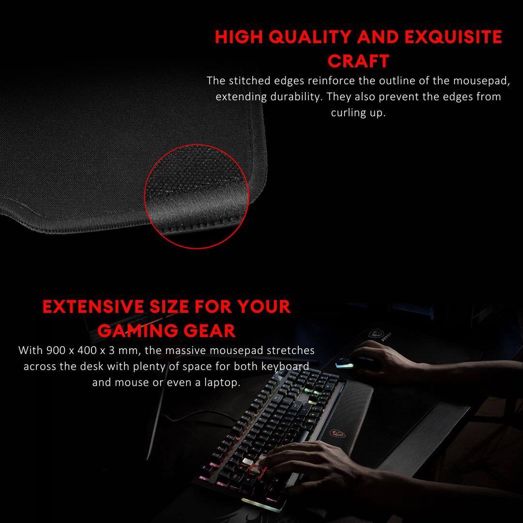 MSI AGILITY GD70 Gaming Mousepad | Shopee Malaysia