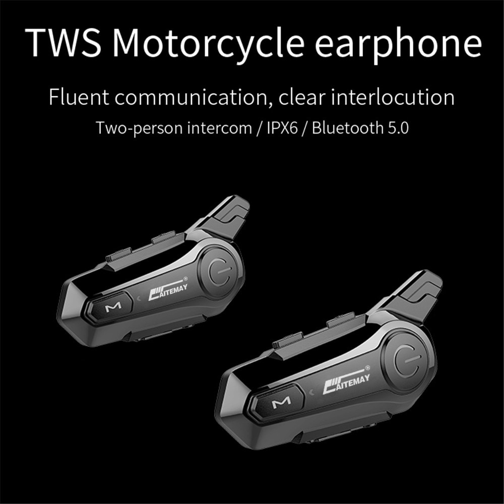 Kebidumei Motorcycle Bluetooth Intercom Helmet Headset Intercomunicador ...