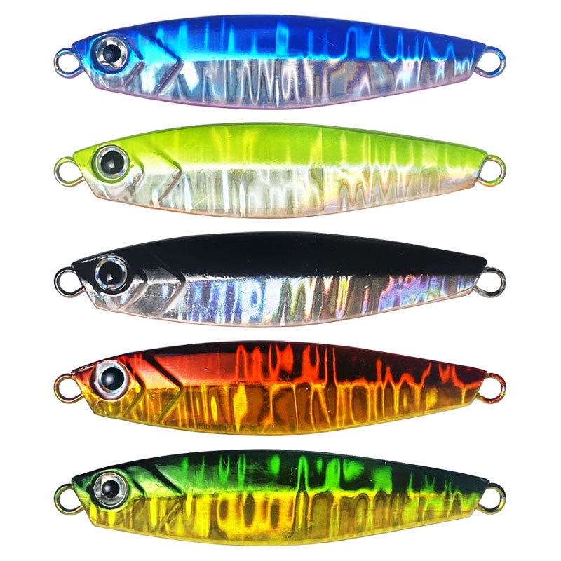 Japan new model 7g 10g 20g 25g 30g 3D eyes sea fishing metal jig lure ...
