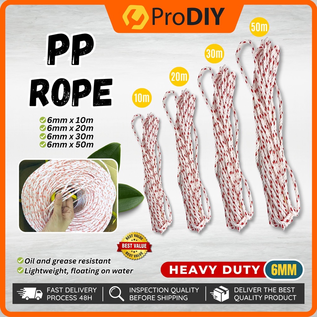 High Quality Lightweight Polypropylene Rope Heavy Duty PP Rope 6mm PP ...