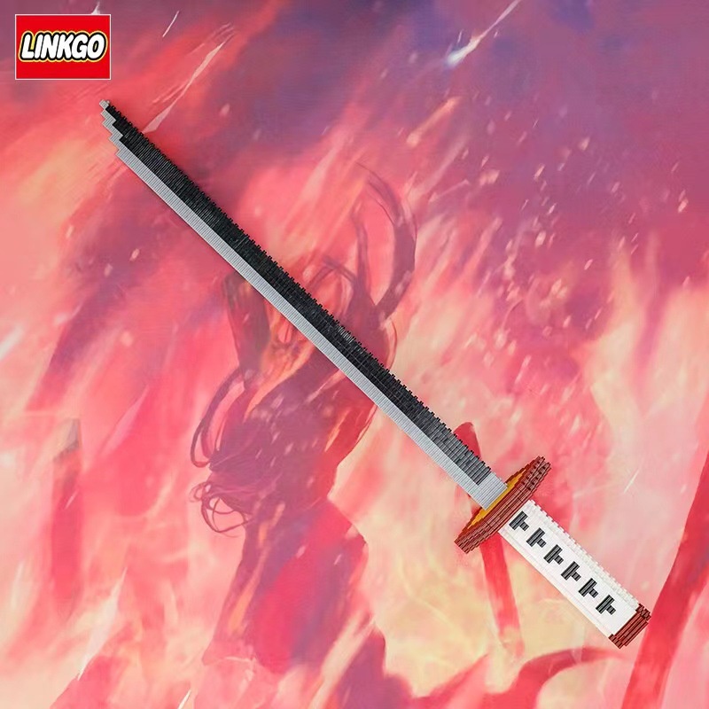 Demon slayer building block toy Anime One piece Zoro assembly toy ...