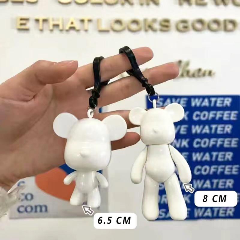Kids DIY Fluid Bear Multi-Functional Bearbrick Keychain Parent-Child ...