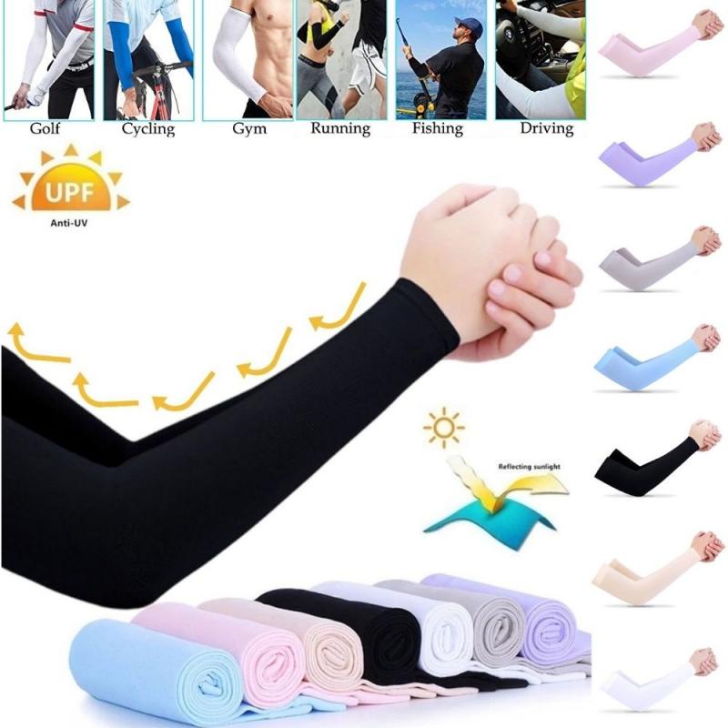 1 Pair Men Women Arm Warmers Summer Arm Sleeves Sun UV Protection ...