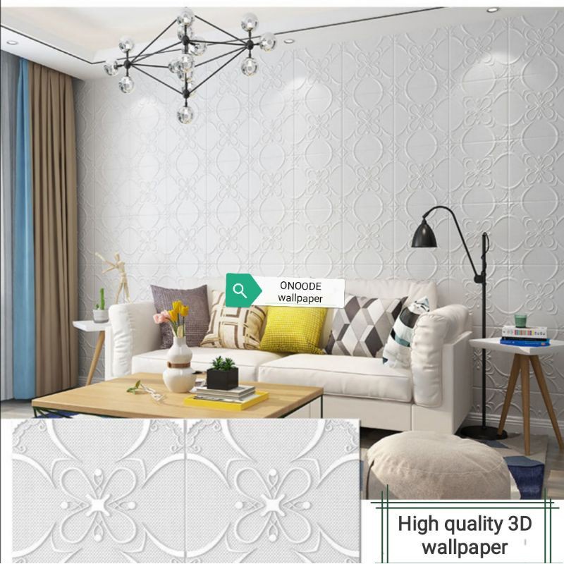Ceiling Wallpaper Dinding 3D 6mm waterproof foam wall indoor and ...