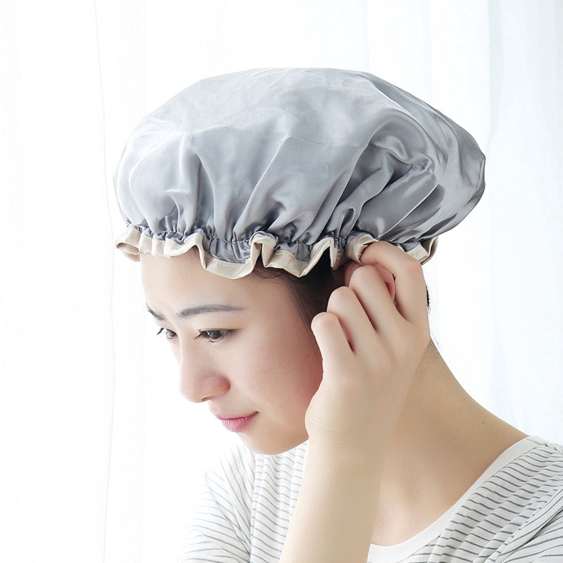 Waterproof Shower Cap Adult Shower Long Hair Bathing Bathing Hood ...