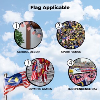 SUPERSAVE Malaysia Car Flag Hand Flag Bendera Malaysia Flag Jalur ...