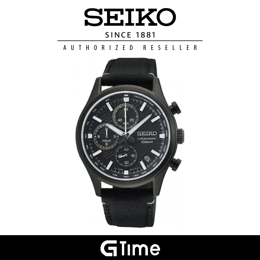 [Official Warranty] Seiko SSB421P1 Men's Sports Chronograph Leather ...
