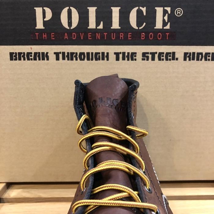 POLICE® MEN’S PREMIUM LEATHER ADVENTURE STEEL TOE SAFETY BOOTS SHOE ...