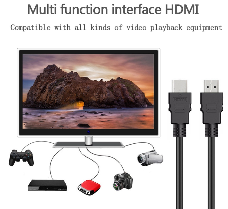 4K@60FPS 1080P High Speed HDMI To HDMI Cable 1.5M 3M Male to male HDMI ...