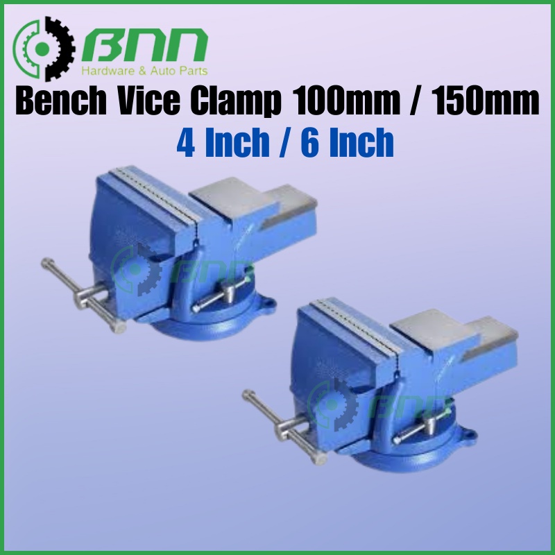 Bench Vice Clamp 100mm 150mm 360 Degree Swivel Vise Metal Milling ...