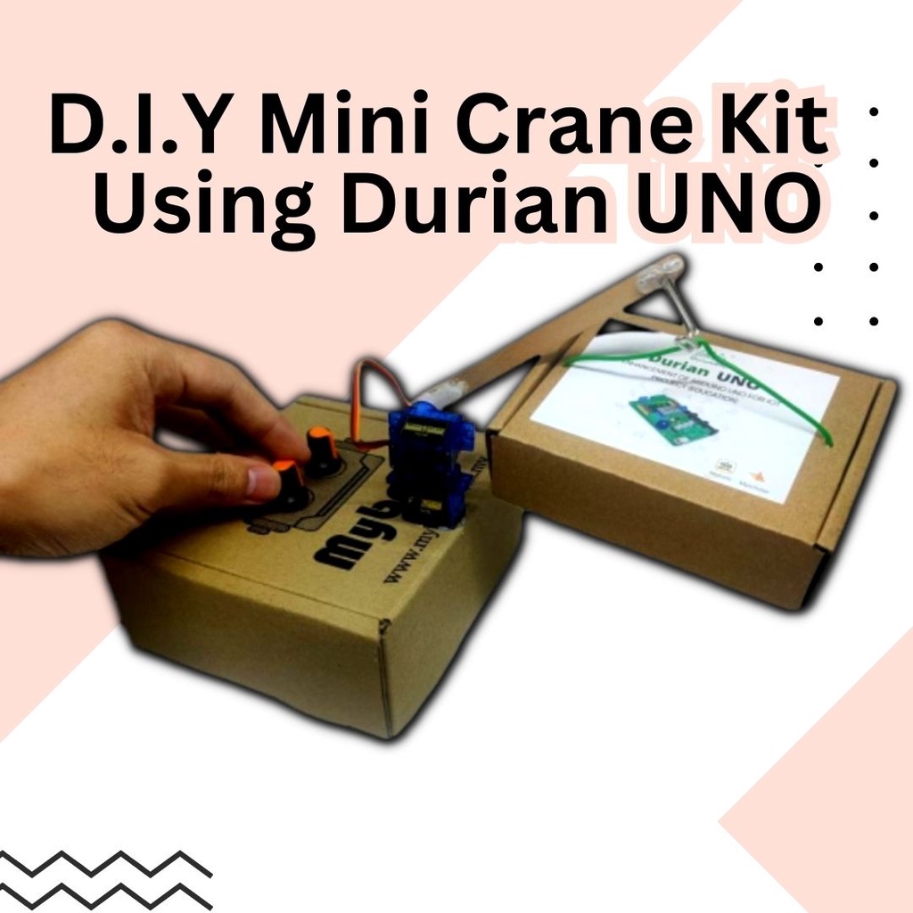 Arduino STEM RBT project: Arduino DIY Mini Crane Kit Using Durian UNO | Shopee Malaysia