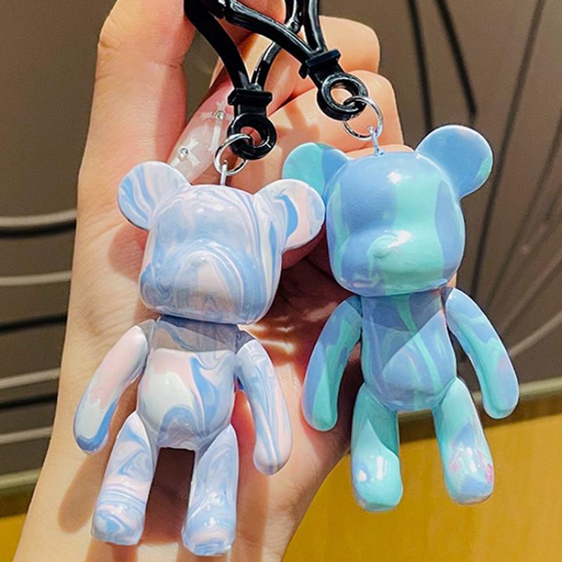 Kids DIY Fluid Bear Multi-Functional Bearbrick Keychain Parent-Child ...