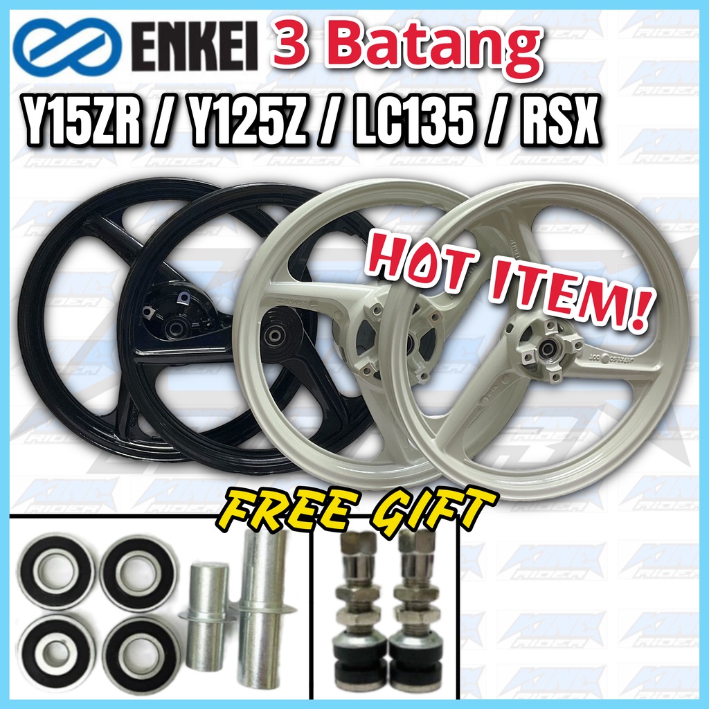 ENKEI 3 Batang Sport Rim With Disc YAMAHA Y125 LC135 125Z 125ZR LC Y15ZR LAGENDA Y15 RS150 RSX ...