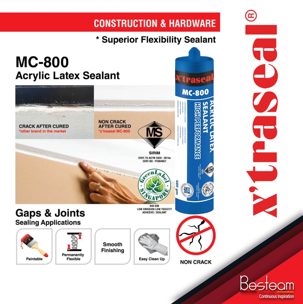 X'traseal® MC-800 Acrylic Latex Sealant | Shopee Malaysia
