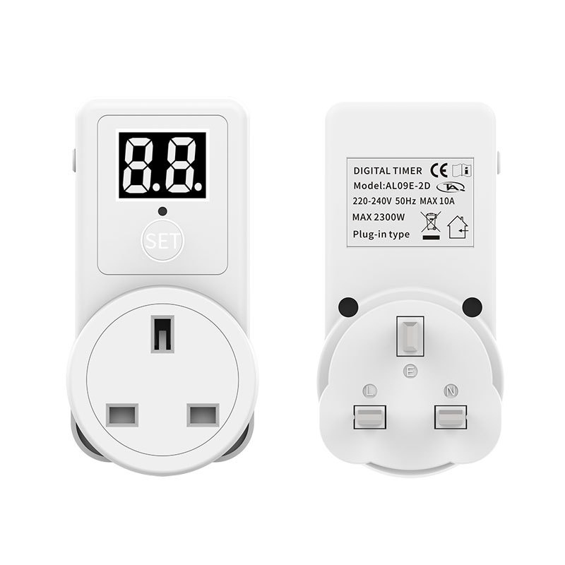 Public UK Timer Switch Socket 2300W Malaysia Plug Digital Display Time Relay Control AL-06W ...