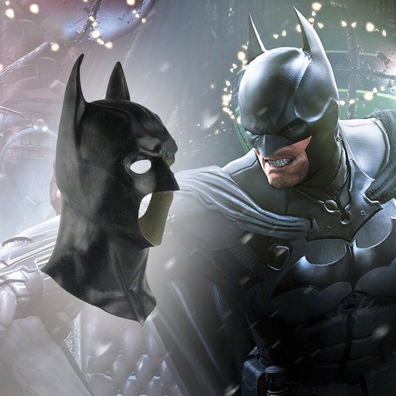 Realistic Batman Full Mask With Cowl Designed For Adults Cosplay The ...