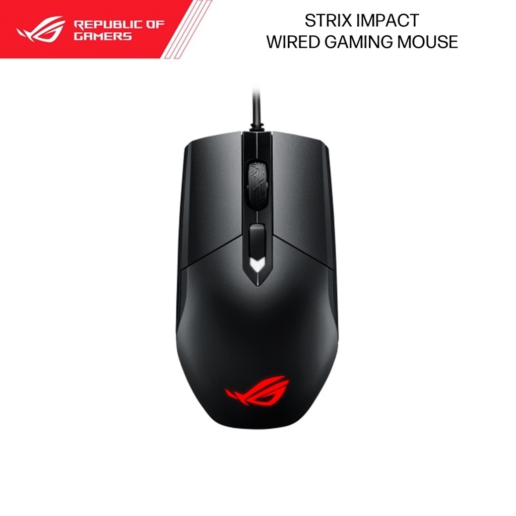 Asus ROG Strix Impact P303 Wired Gaming Laser Mouse / Asus ROG Strix ...