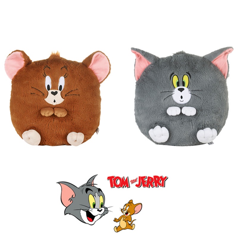 Soft And Cuddly Hugkis Tom Cat And Jerry Mouse Plush Toy Pillow 38cm ...
