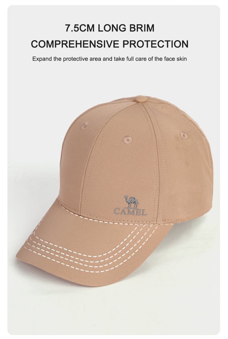 Camel Crown Outdoor Sports Baseball Hats Hoods Covering The Sun for Men ...