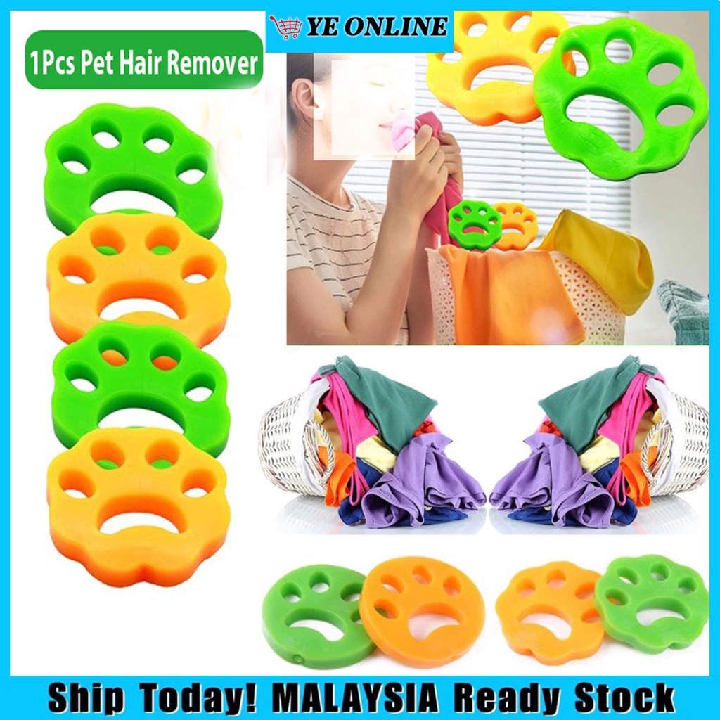 Hair Removal Sticker Washable Silicone Reusable Washing Machine Pet Fur ...