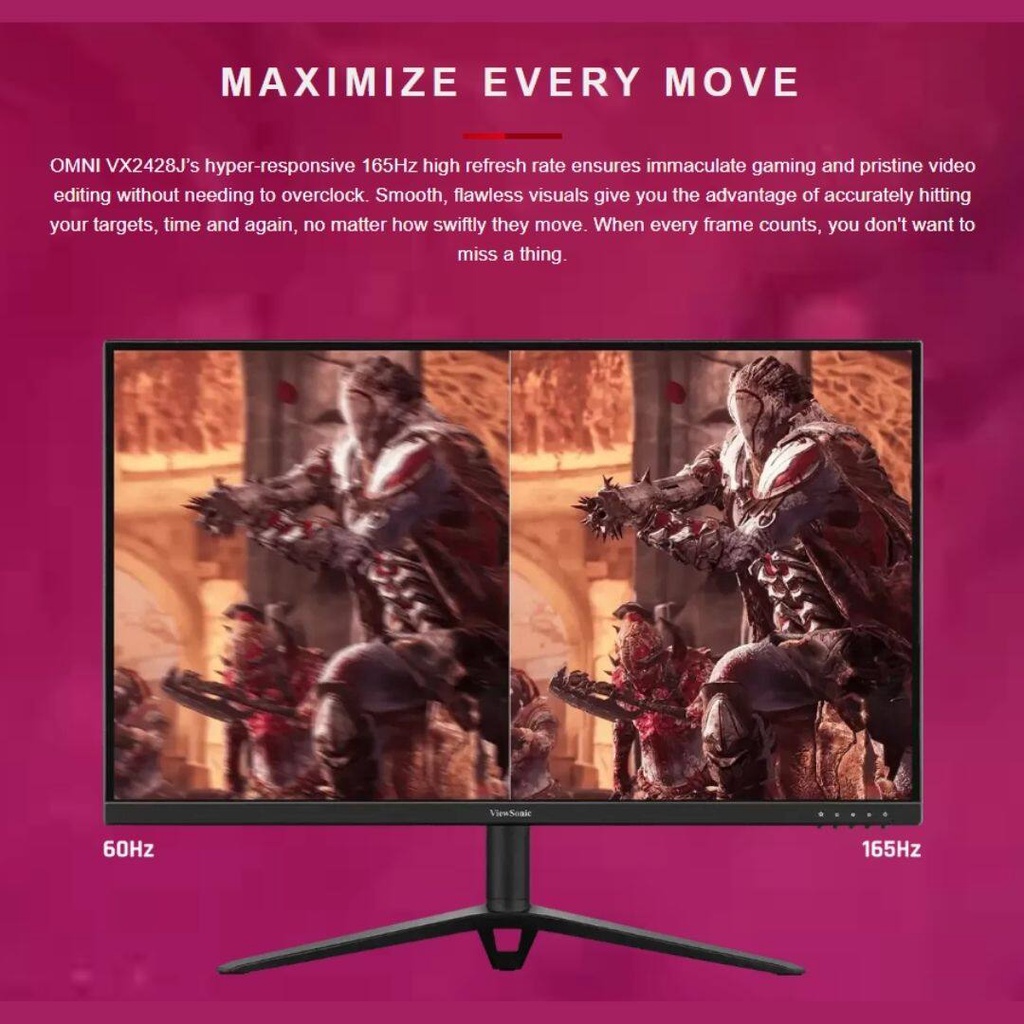VIEWSONIC VX2428J 24” 165Hz Fast IPS Gaming Monitor | Shopee Malaysia