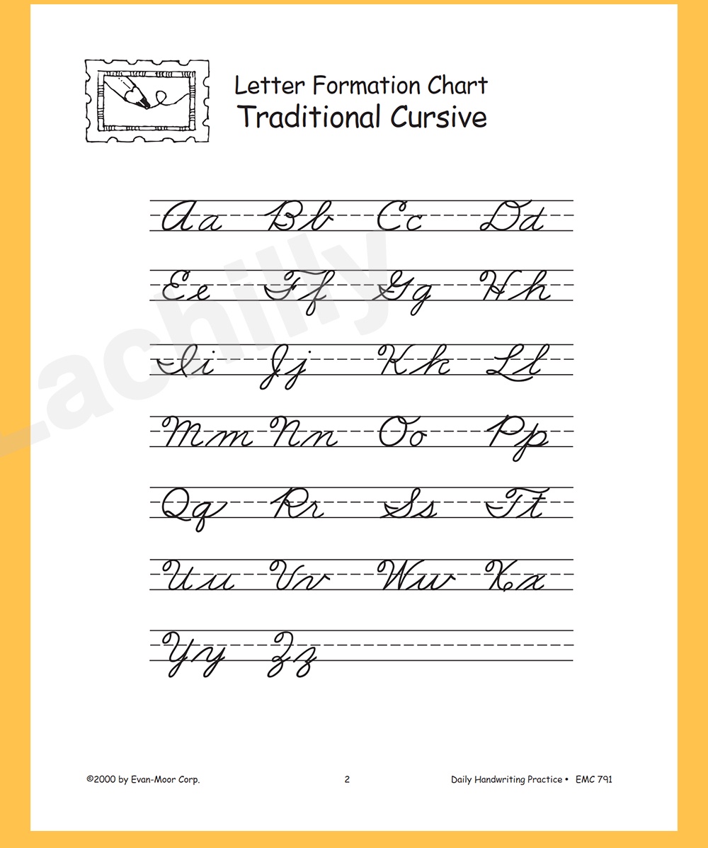 Children Daily Handwriting Practice Traditional Cursive for Kids Learn ...