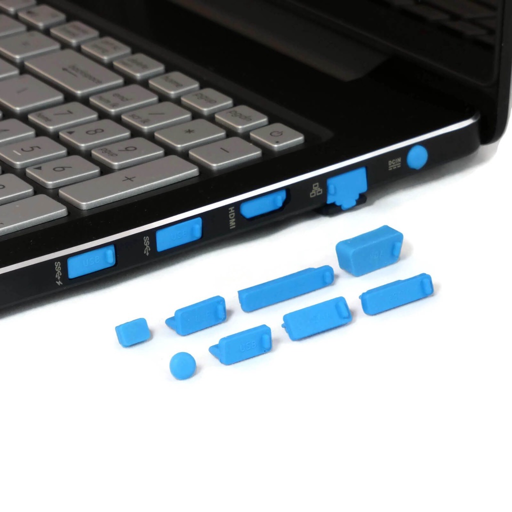 13PC Universal Notebook Laptop Anti Dust Plug Protective dust Stopper ...