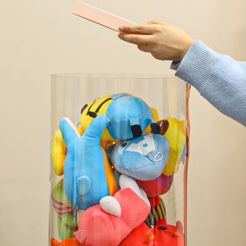 【24H shiping】90-150cm Upgraded Zipper Doll Storage Bucket Plush Toy ...