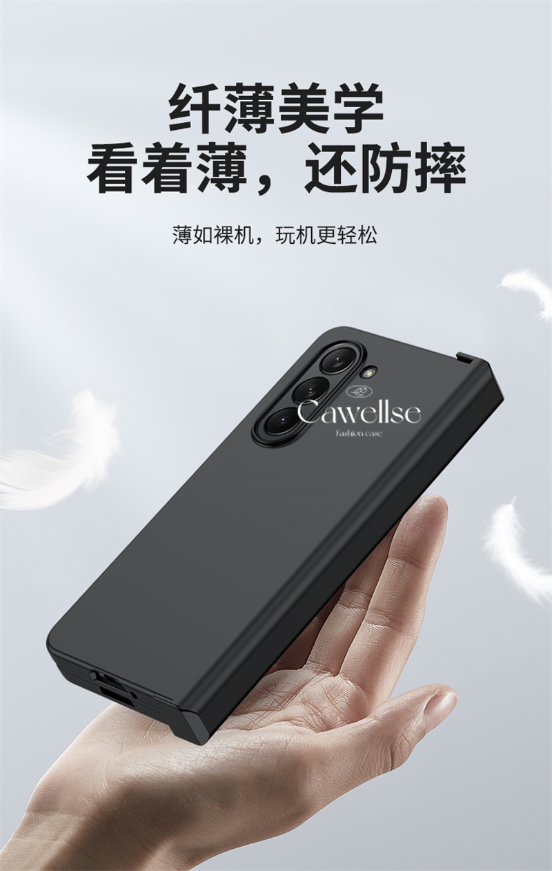 Liquid Lens Silicone Slide Camera Matte Casing Samsung Galaxy Z Fold 5 ...