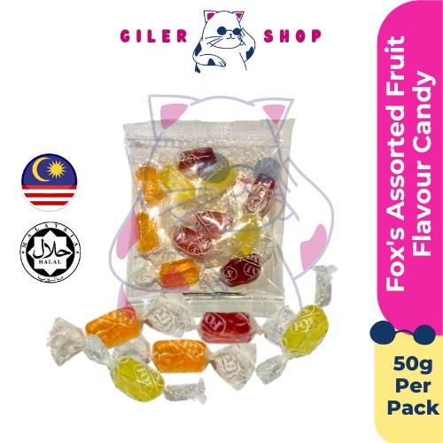 Mini Fox's Assorted Fruit Flavor 50g Per Pack | Shopee Malaysia
