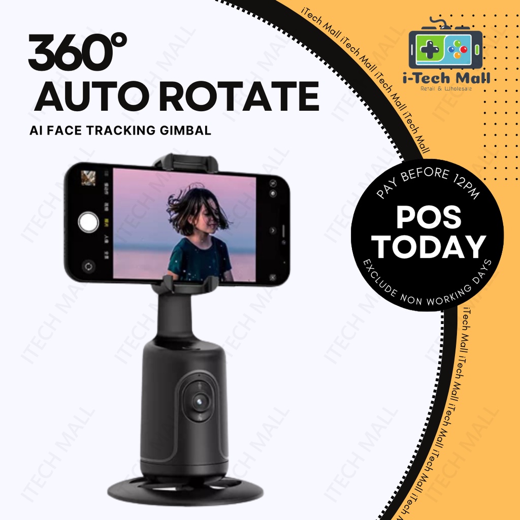360° Auto Rotate P01 Gimbal Camera Stabilizer Smart AI Face Tracking ...