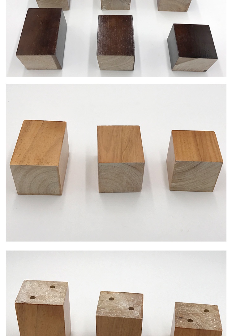 Solid wood bed legs support feet, sofa height, cushion height, chair ...