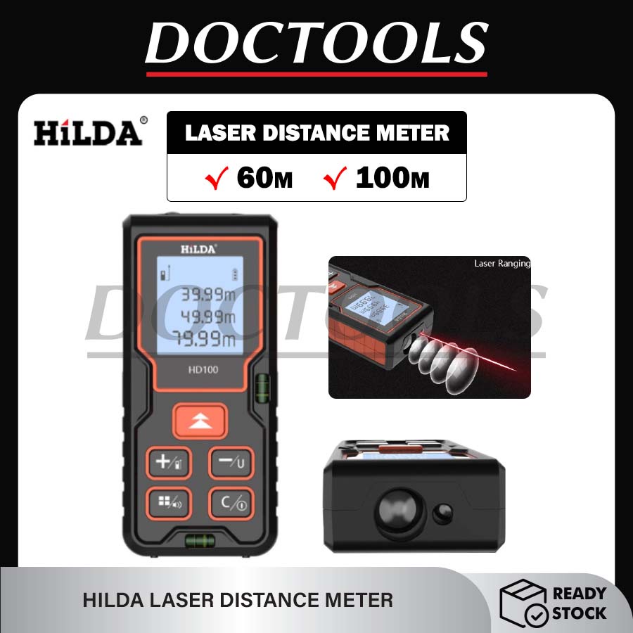HILDA DISTANCE METER (60M/100M) HANDHELD LASER RANGEFINDER/ELECTRONIC ...