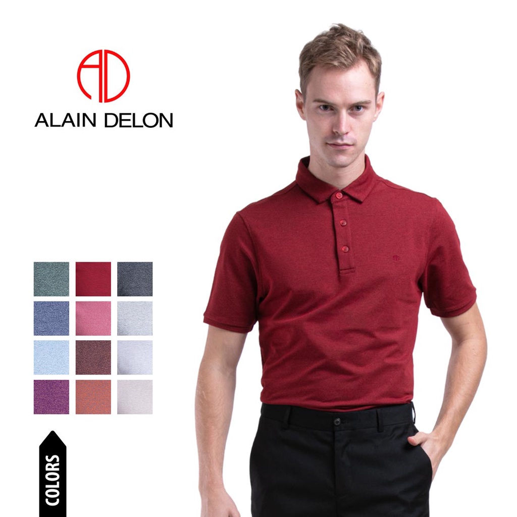 Alain Delon Short Sleeve Slim Fit Tee Shirt - 16022004 | Shopee Malaysia